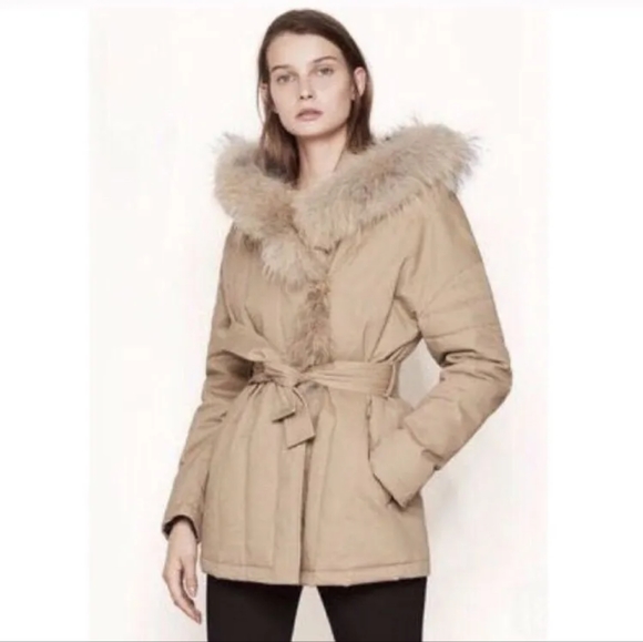 Maje | Jackets & Coats | Nwt Maje Faux Fur Trimmed Parka | Poshmark